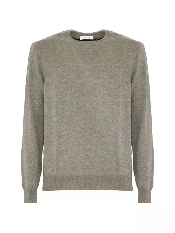 CRUCIANI Crew-neck Long-sleeve Cashmere Sweater