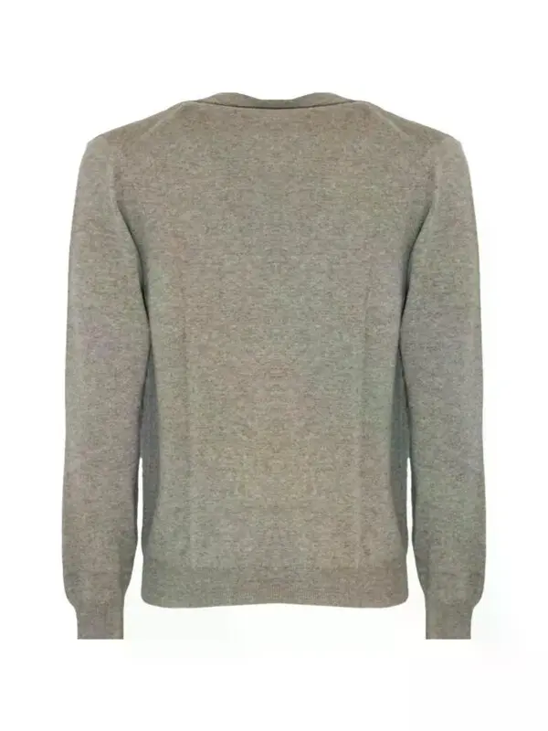 CRUCIANI Crew-neck Long-sleeve Cashmere Sweater