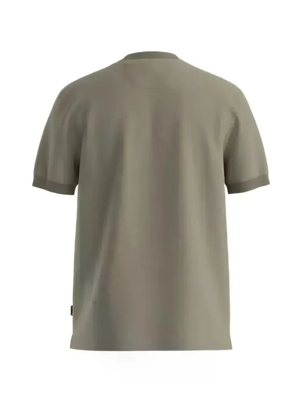 BOSS Ribbed-trim Wool T-shirt