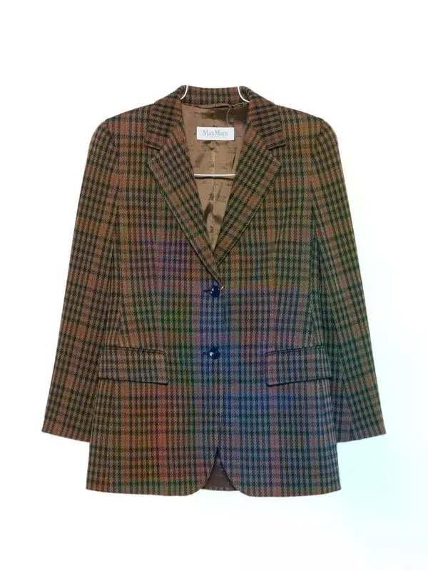 Max Mara Check-pattern Blazer - Brown