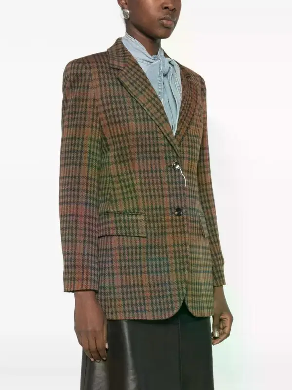 Max Mara Check-pattern Blazer