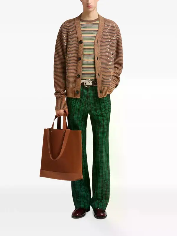 Marni Rivet-embellished Suede Tote Bag