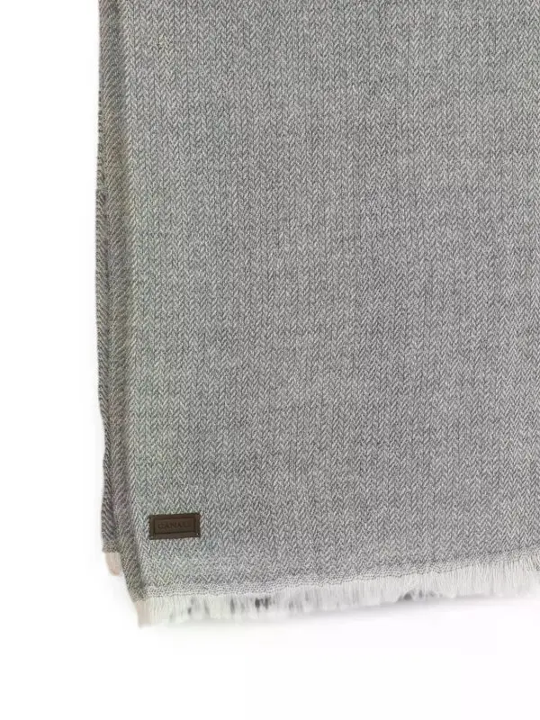 Canali Frayed Scarf