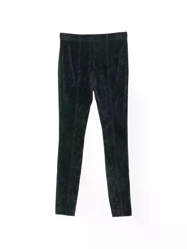 Alberta Ferretti Velvet-effect Trousers