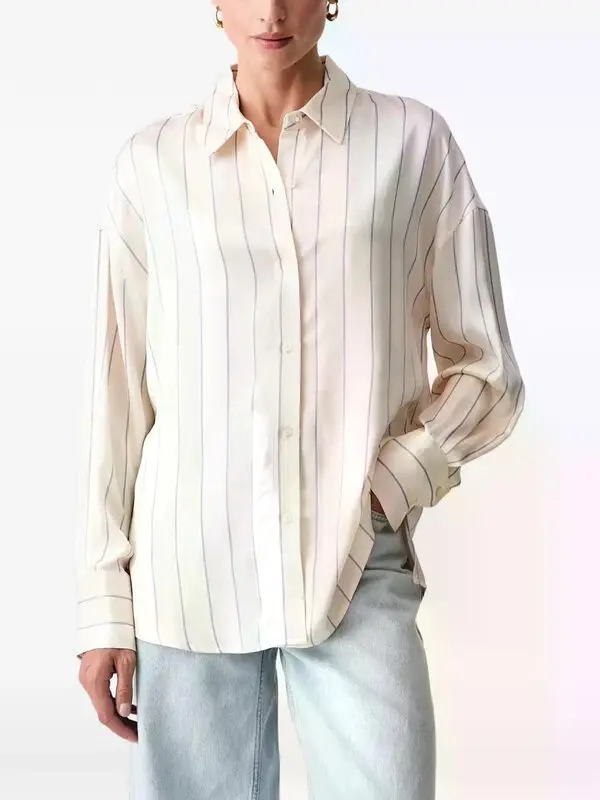 Guess Vertical-stripe Long-sleeve Shirt