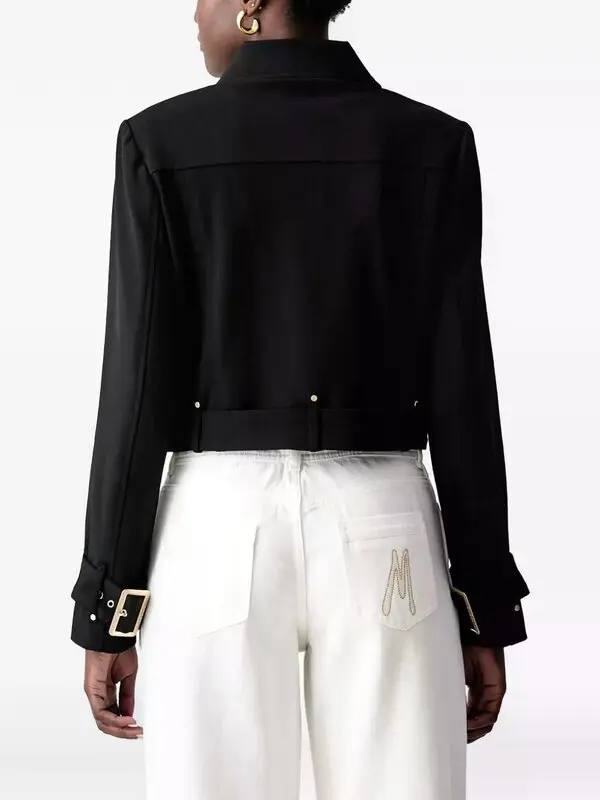 Guess Cropped Jacket With Buckle Detail