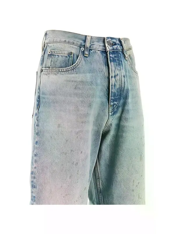 SUNFLOWER Relax Paint-splatter Jeans