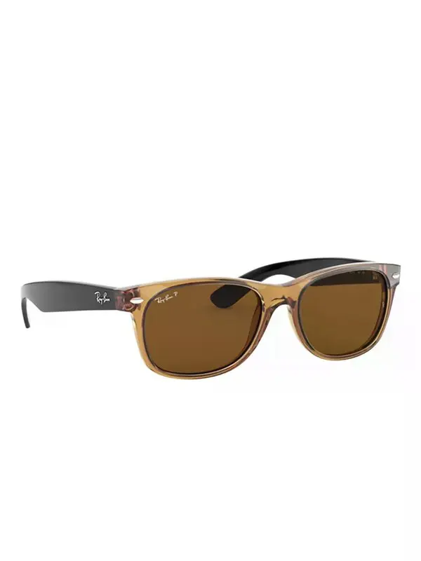 Ray-ban New Wayfarer Rectangle-frame Sunglasses - Brown
