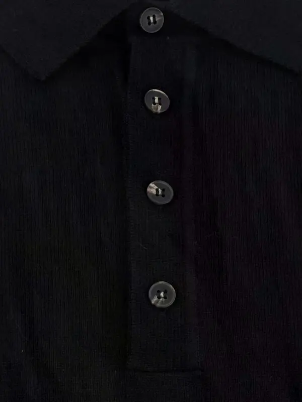 KANGRA Button-fastening Knitted Polo-shirt