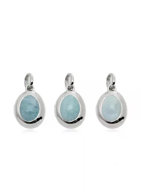 Monica Vinader March Aquamarine Locket Necklace