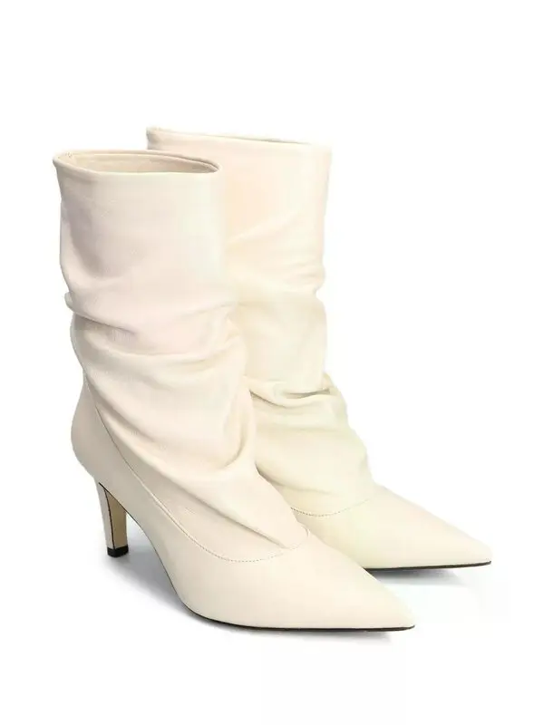 THE SELLER Slouchy Pointed-toe Ankle Boots