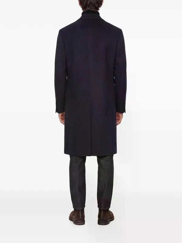 Canali Double-breasted Peak-lapel Coat