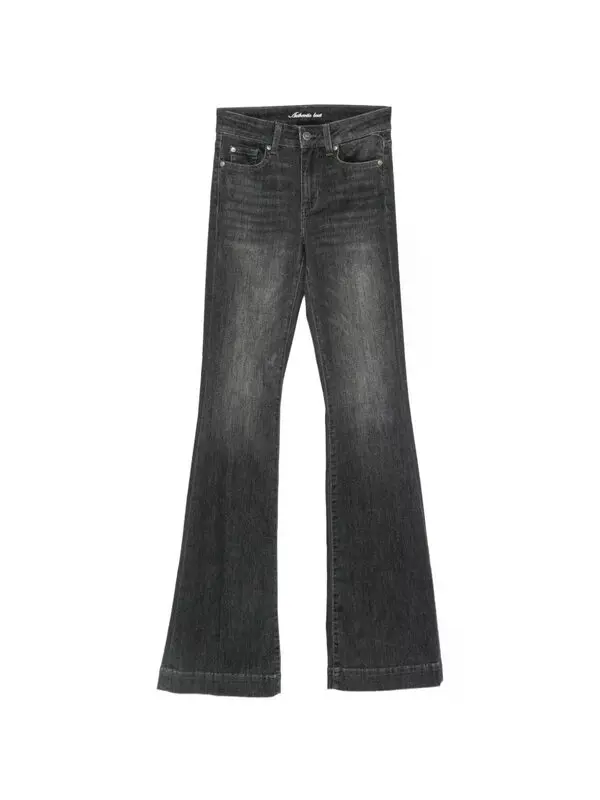 Liu Jo Faded Flared-leg Jeans - Grey