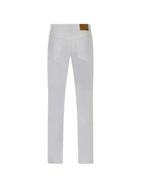Incotex Logo-patch Five-pocket Trousers
