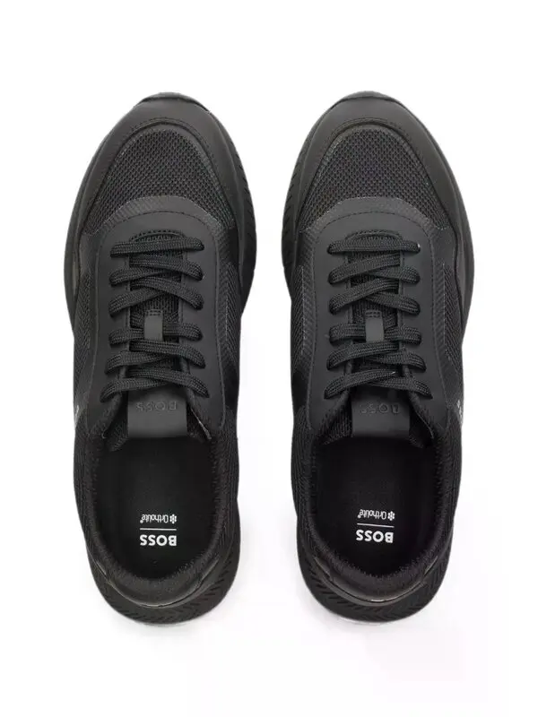 BOSS Mesh Trainers With Ribbed Sole