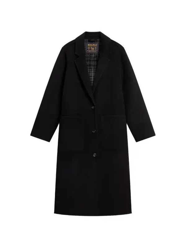 Woolrich Wool Single-breasted Coat - Black