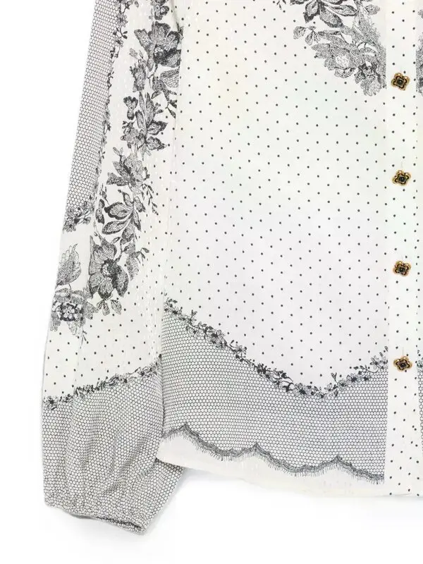 TWINSET Floral-print Polka-dot Shirt