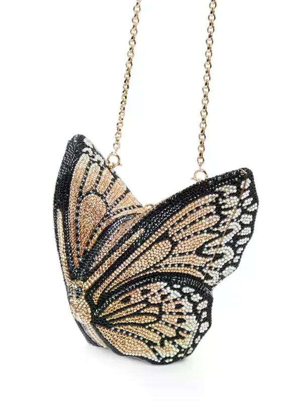Judith Leiber Monarch Butterfly Crystal Embellished Tote Bag