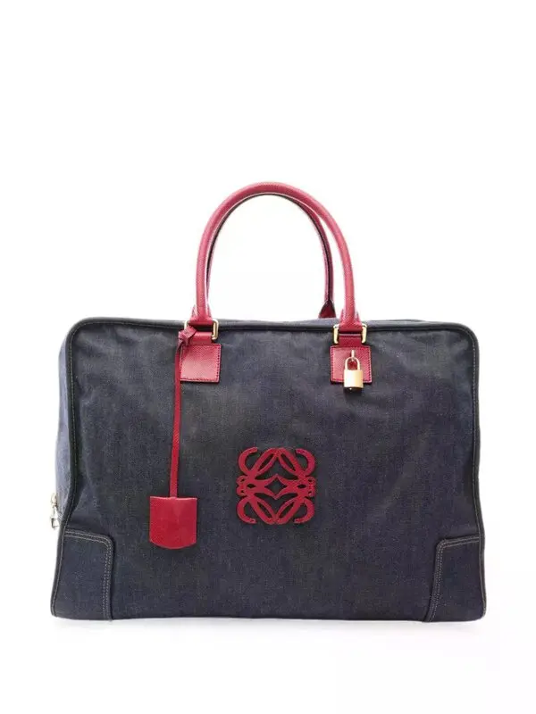 Loewe 2000-2010 Denim Amazona 50 Travel Bag