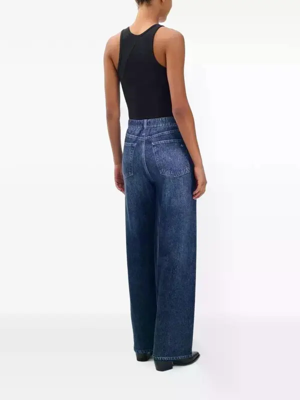 Rag & Bone Miramar Wide-leg Denim-effect Trousers