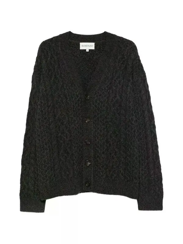 Eric Bompard Cable Knit V-neck Cardigan