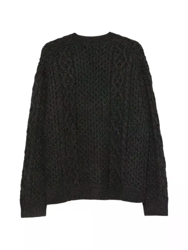 Eric Bompard Cable Knit V-neck Cardigan