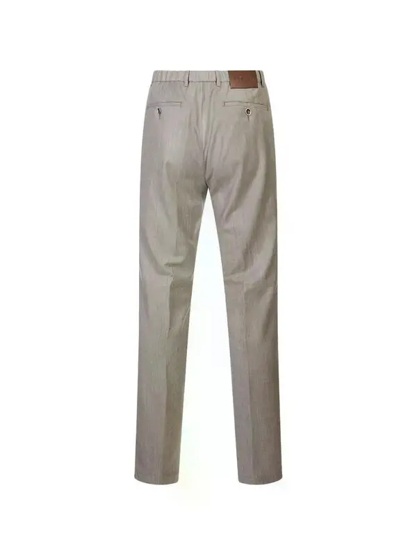 Kiton Logo-patch Straight-leg Trousers