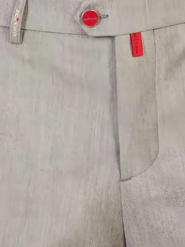 Kiton Logo-patch Straight-leg Trousers