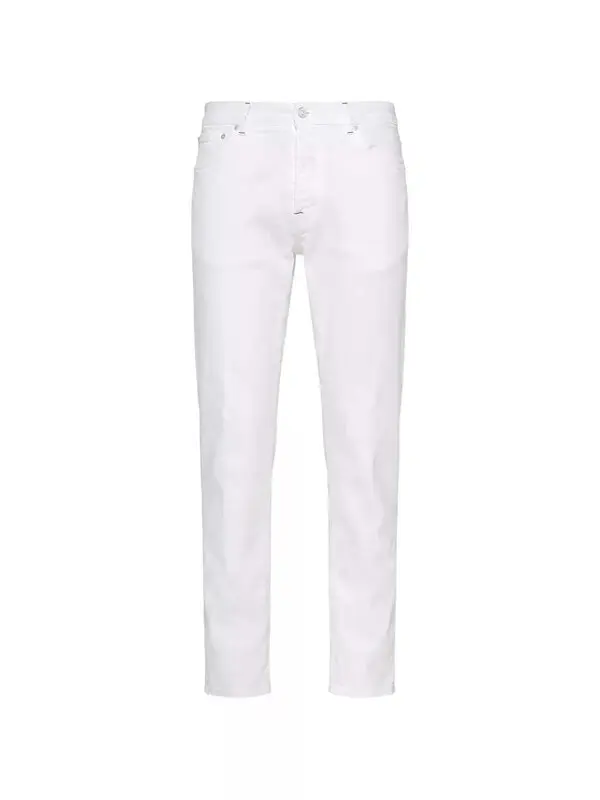 Kiton Logo-patch Jeans