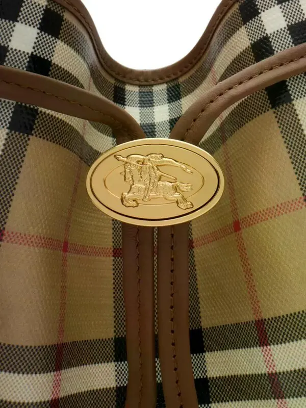 Burberry Small Check Bucket Bag