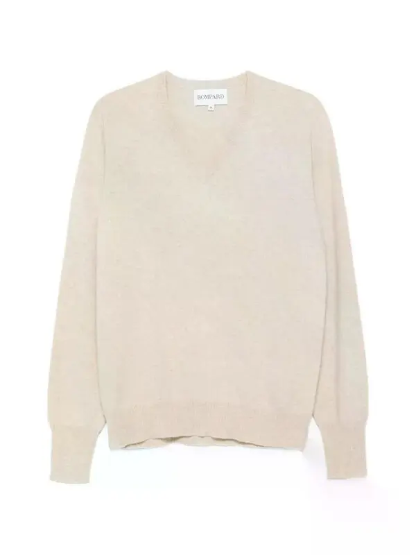 Eric Bompard V-neck Cashmere Sweater - Neutrals