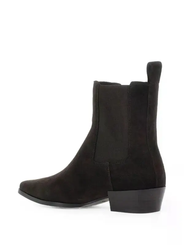 STRATEGIA SHOES Nina Suede Pointed-toe Ankle Boots - Brown