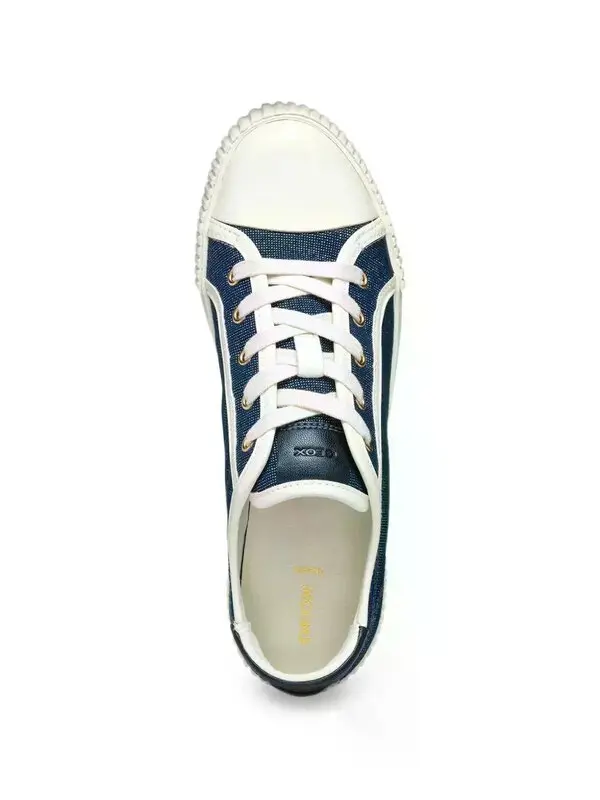 Geox Lace-up Panelled Sneakers