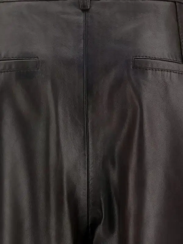 P.a.r.o.s.h Wide-leg Leather Trousers