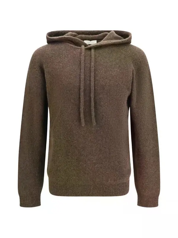 ROBERTO COLLINA Drawstring-hood Knitted Hoodie