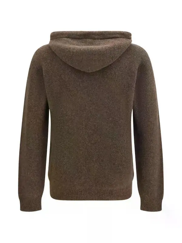 ROBERTO COLLINA Drawstring-hood Knitted Hoodie