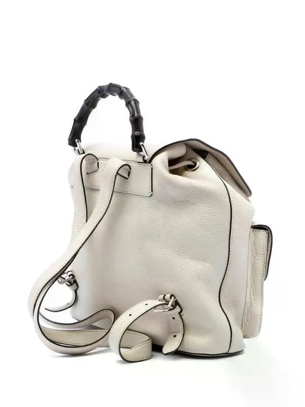 Gucci 2016-2026 Grained Calfskin Bamboo Tassel Backpack