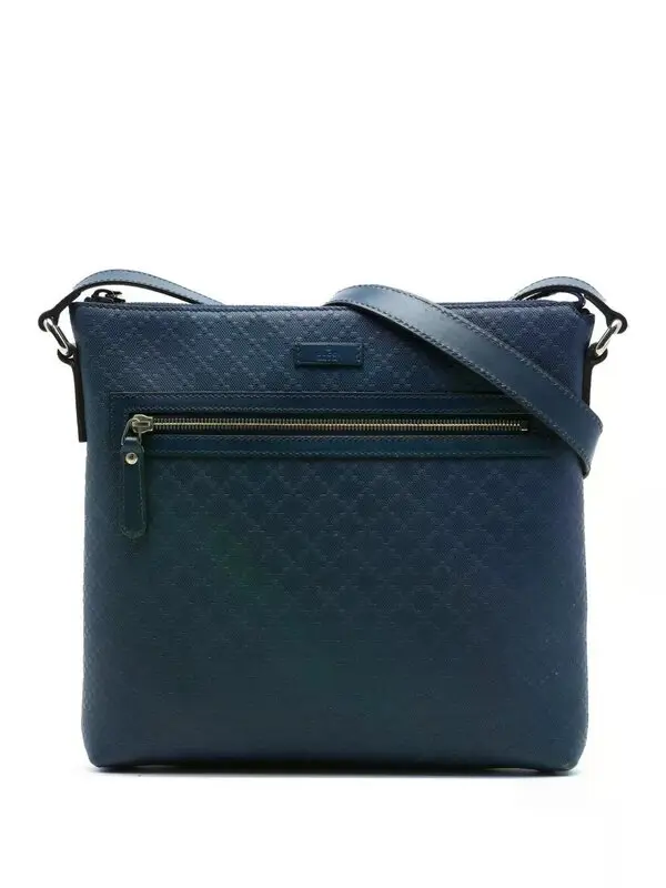 Gucci 2016-2026 Diamante Calfskin Hilary Lux Crossbody Bag - Blue