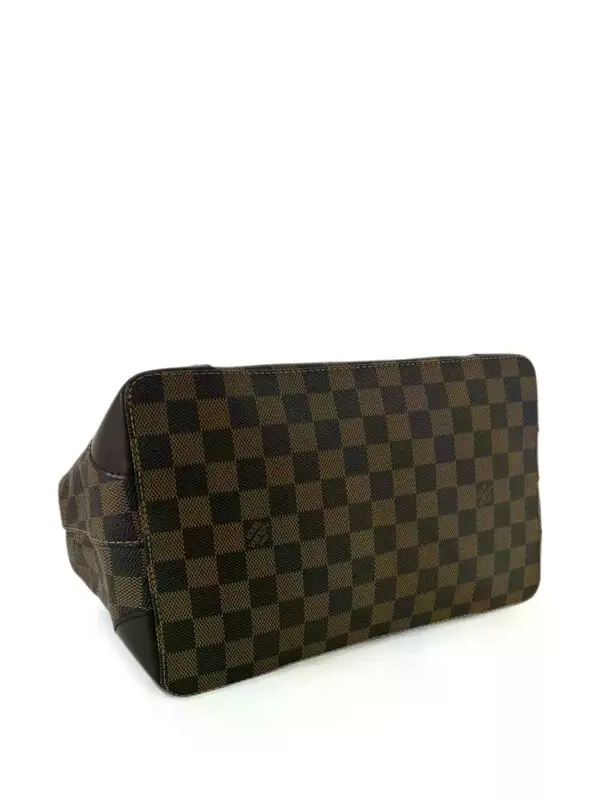 LOUIS VUITTON 2007 Damier Ebene Hampstead Pm Tote Bag