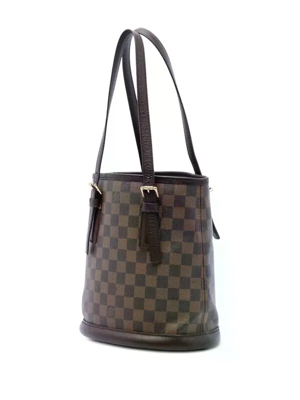 LOUIS VUITTON 2004 Damier Ebene Marais Bucket Bag