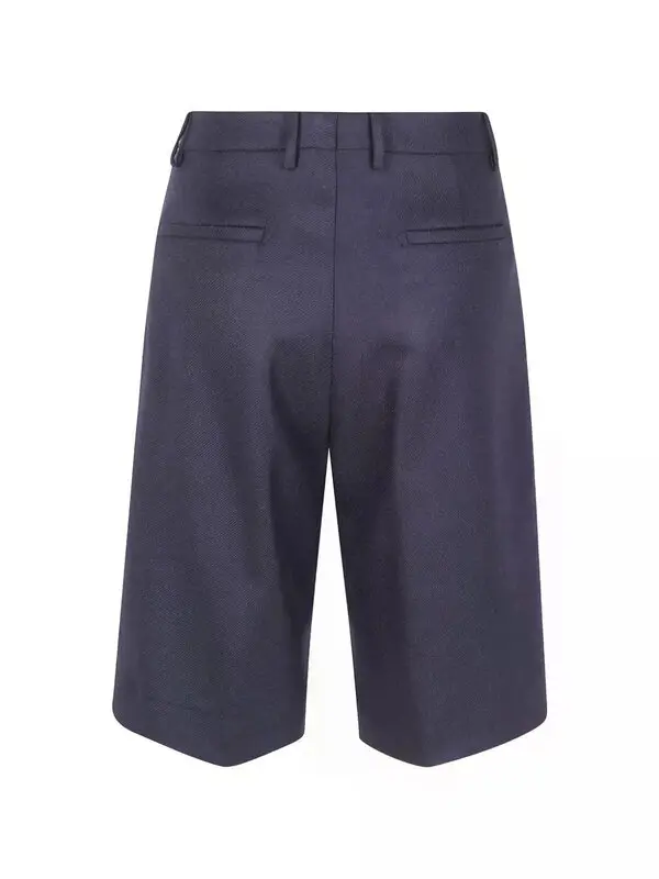 Tagliatore Pleated Wool Shorts
