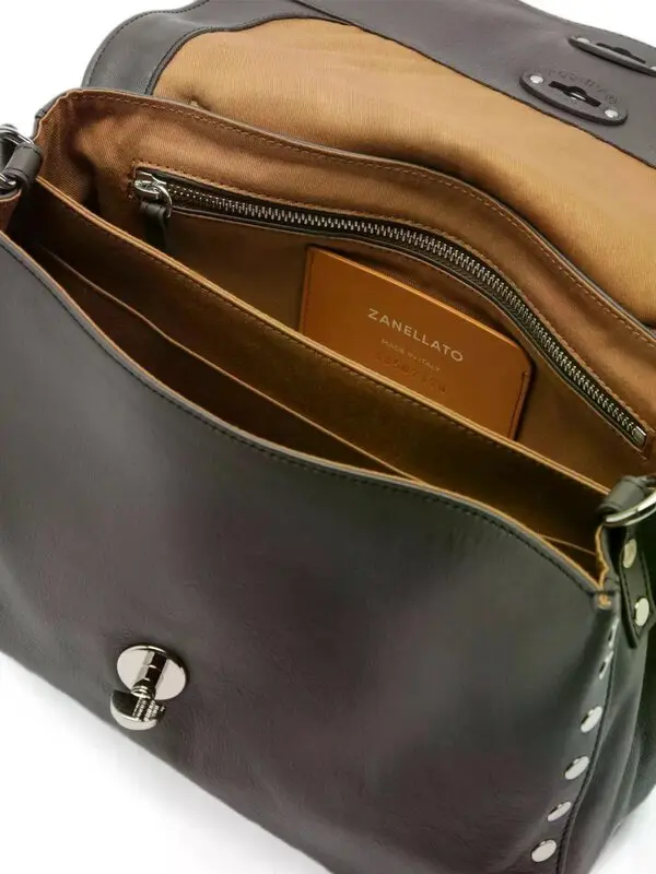 ZANELLATO Small Postina® Leather Stud-embellished Tote Bag