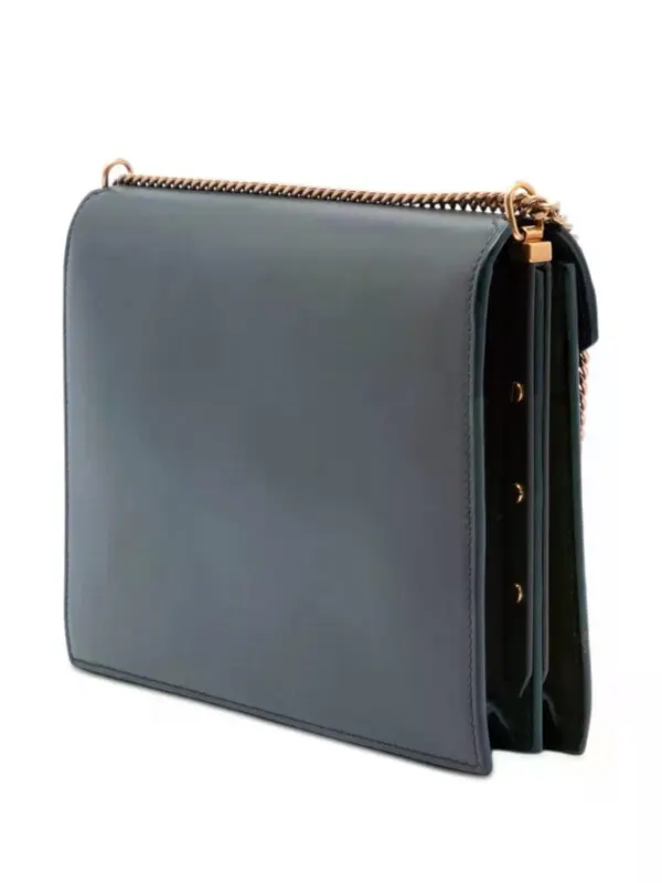 Saint Laurent 2018 Smooth Calfskin Monogram Cassandra Clasp Bag Shoulder Bag - Green