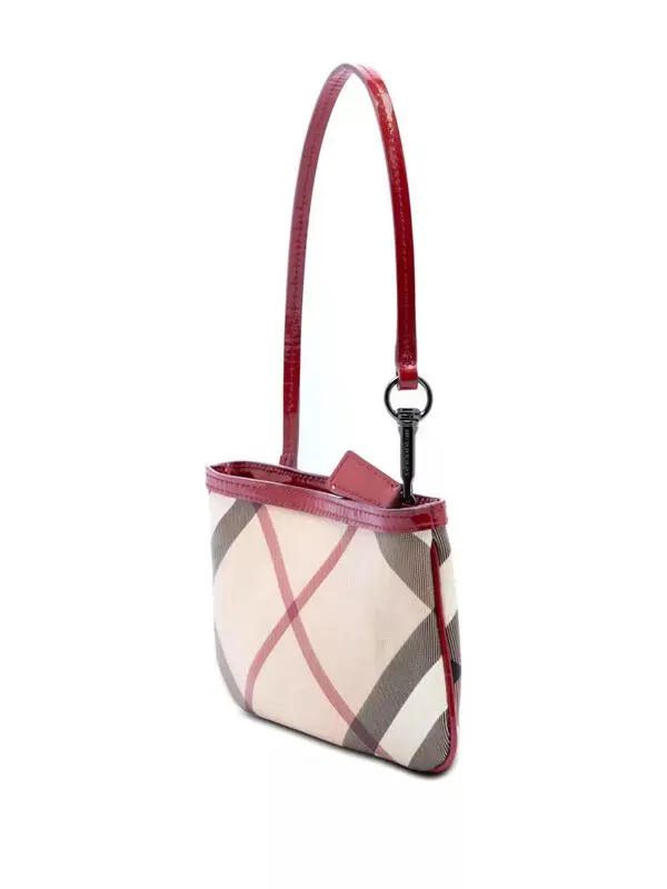 Burberry 2000-2017 Supernova Check Canvas Shoulder Bag