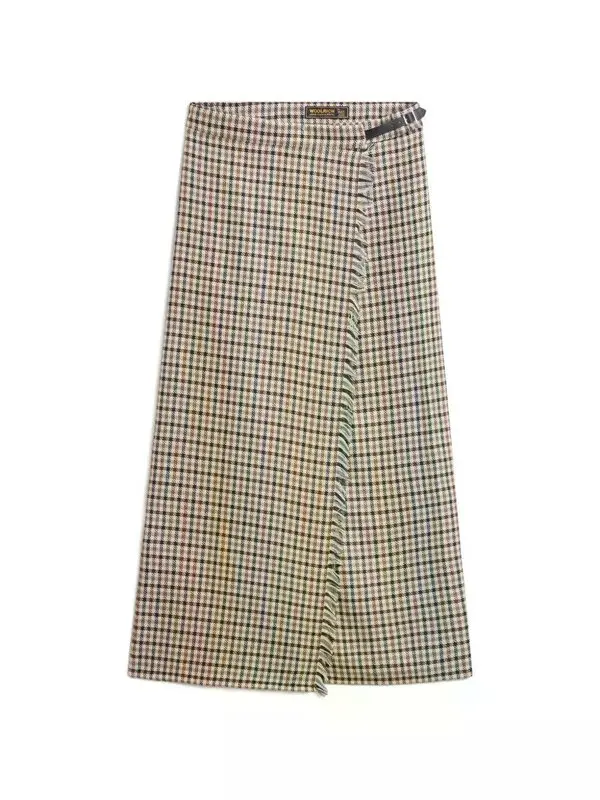 Woolrich Checked Wraparound Skirt