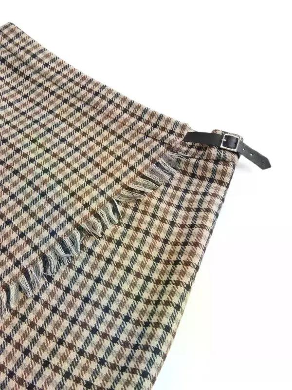 Woolrich Checked Wraparound Skirt