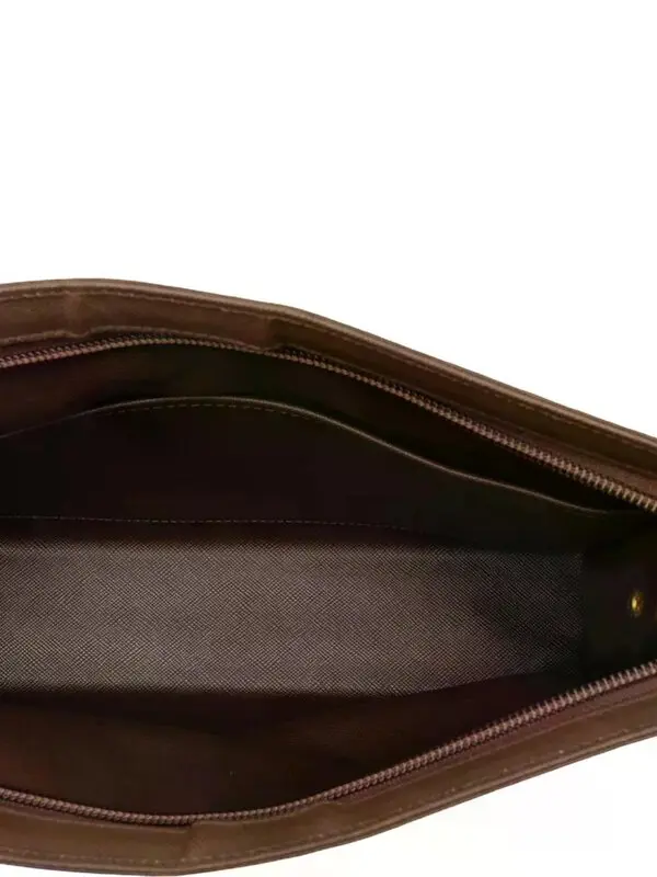 Burberry Vintage Check Canvas Clutch Bag