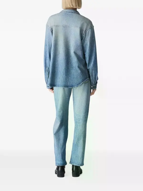 Vera Wang Denim Illusion Cotton Shirt