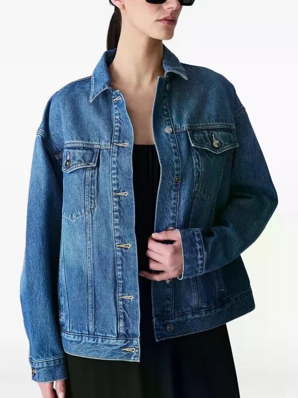 Vera Wang Longline Denim Jacket