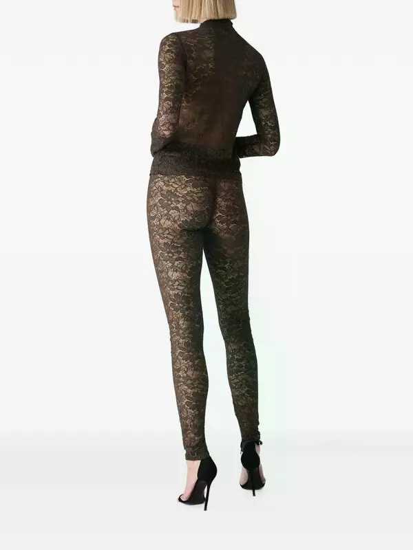 Vera Wang Frances Stretch-lace Trousers